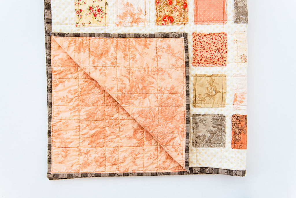 Peaches and Cream Quilt - Ready to Ship – Sugar Owl Design